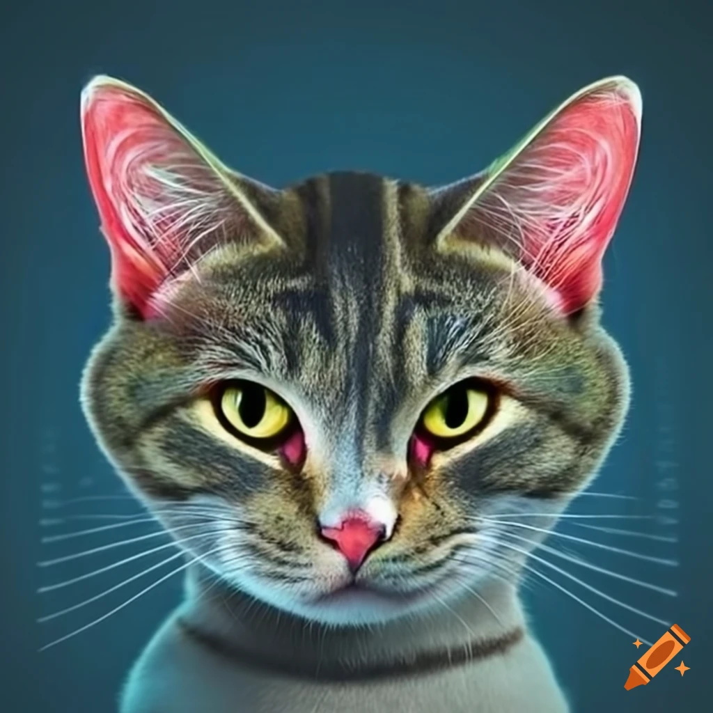 Realistic transformation of chris pratt into an orange cat on Craiyon
