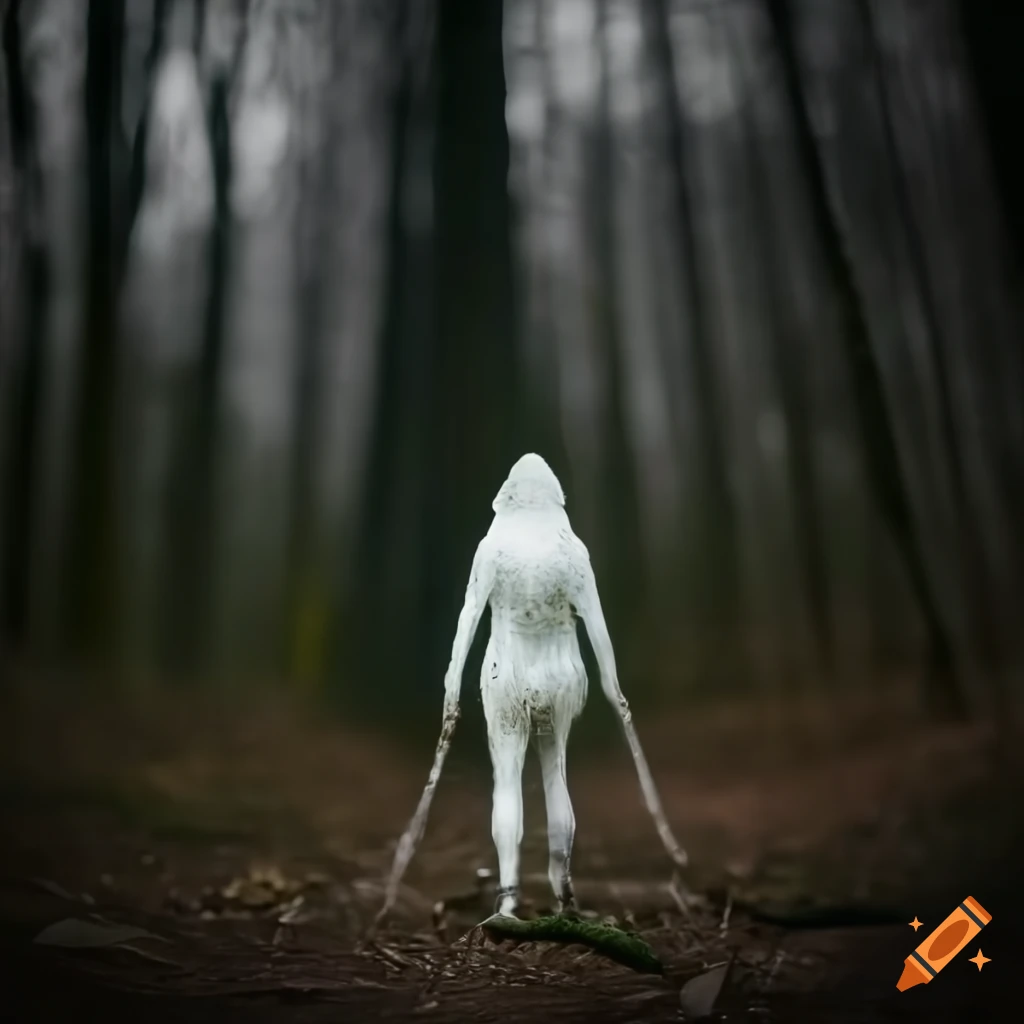White walker in a mysterious forest