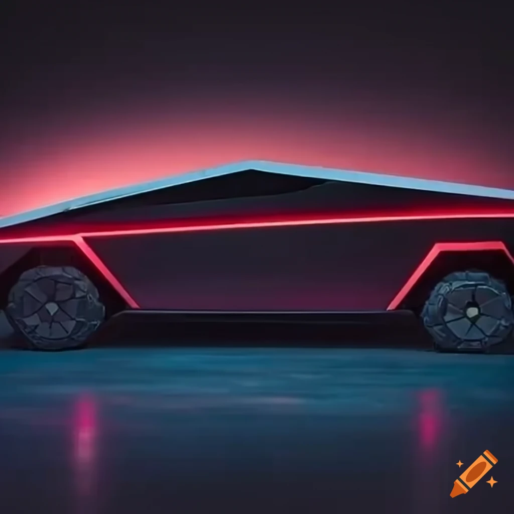 Side view of a futuristic sedan car on Craiyon