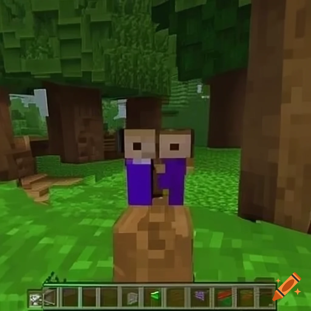 Minecraft enthusiasts embracing on Craiyon