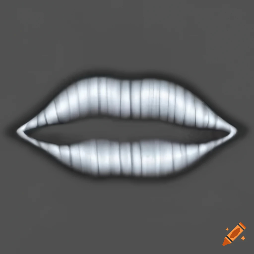 Texture of gothic ghostly lips on Craiyon