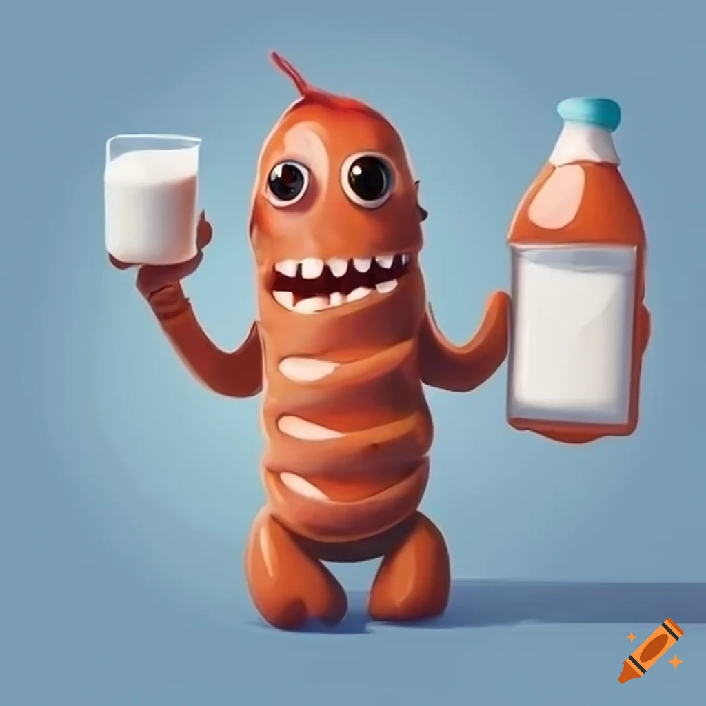 Worm with black top hat and red bow tie on Craiyon