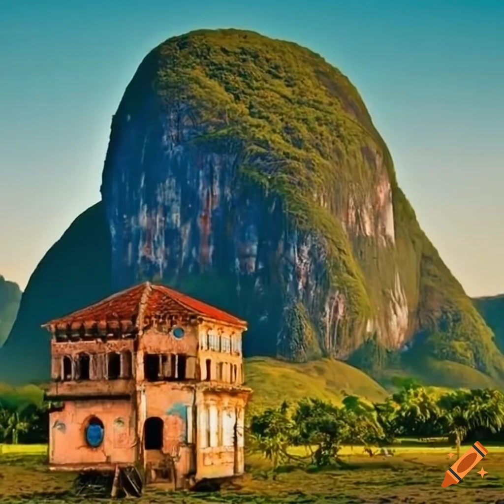 Steampunk building in cuban valle de vinales on Craiyon