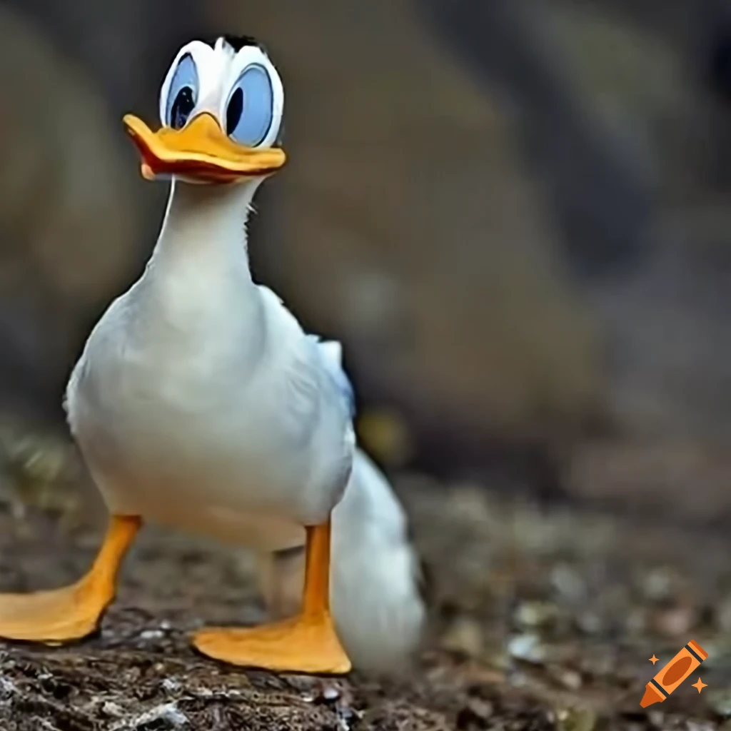 Ryan gosling as donald duck on Craiyon