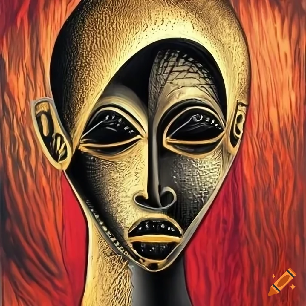 Picasso style surrealism abstract art with unique shapes and colors on ...