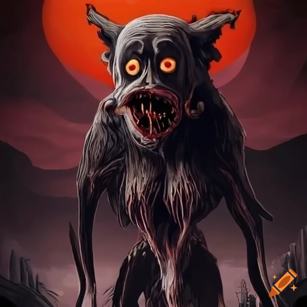 Spooky skeleton dogs