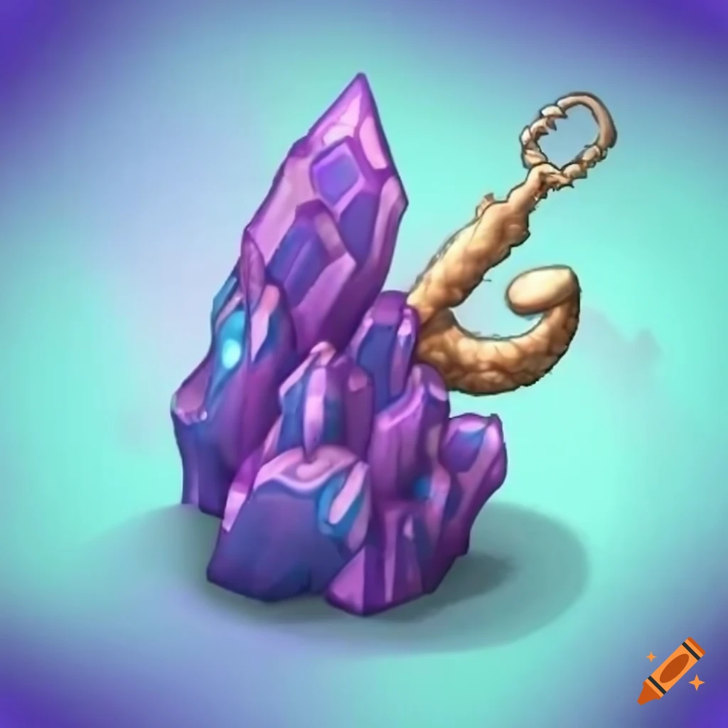 Crystals in my singing monsters game on Craiyon