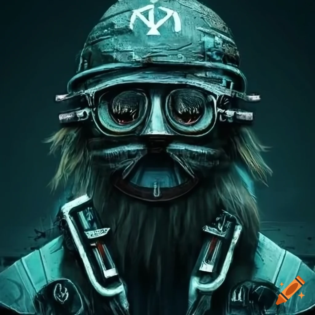 Gritty and futuristic logo with a post-apocalyptic vibe on Craiyon