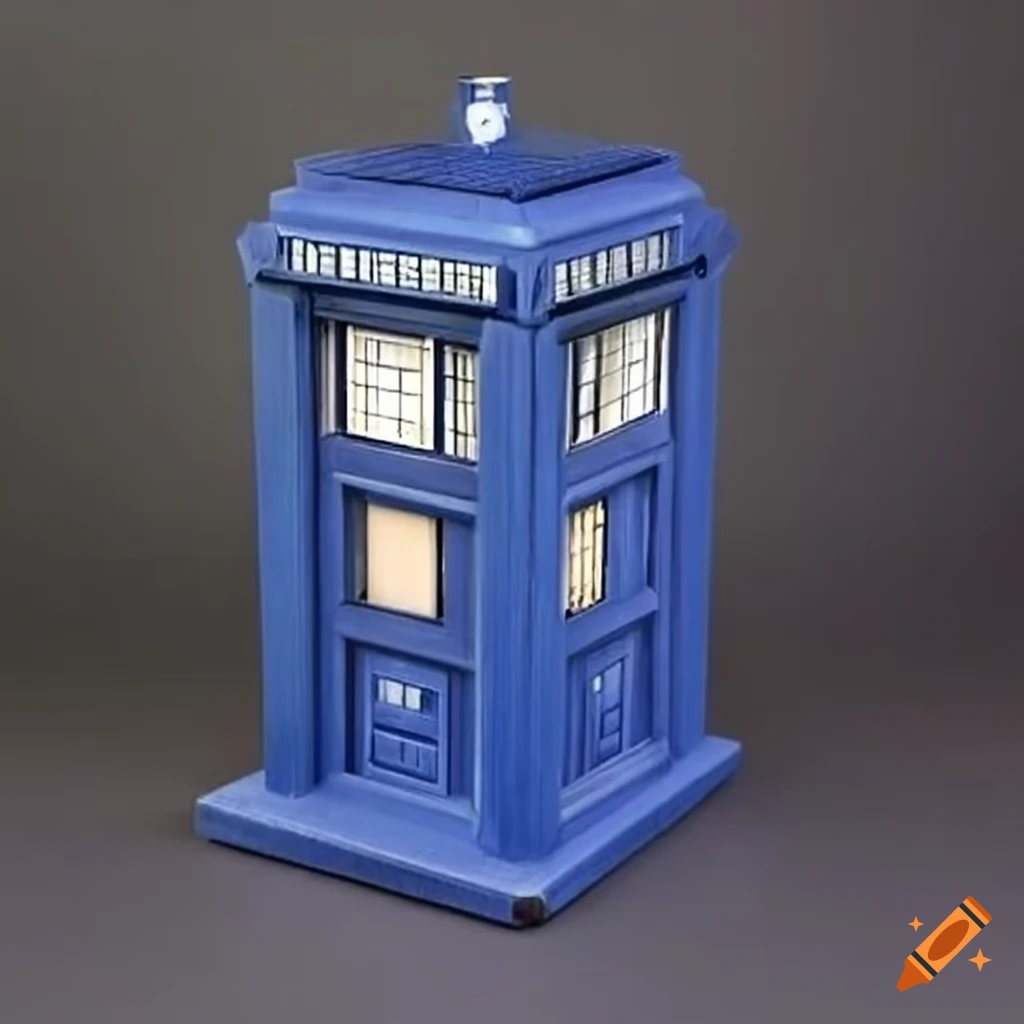 Meticulously crafted tardis on Craiyon