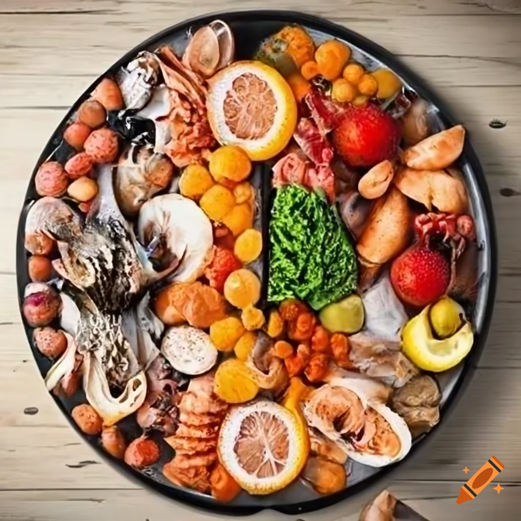 Flyer for seafood platter on Craiyon