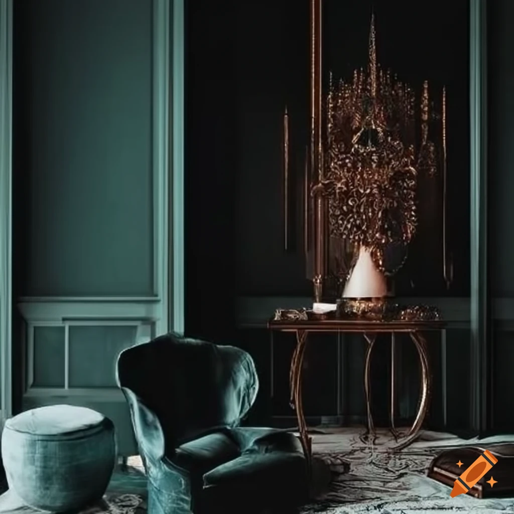 Interior design elements for a luxurious space on Craiyon