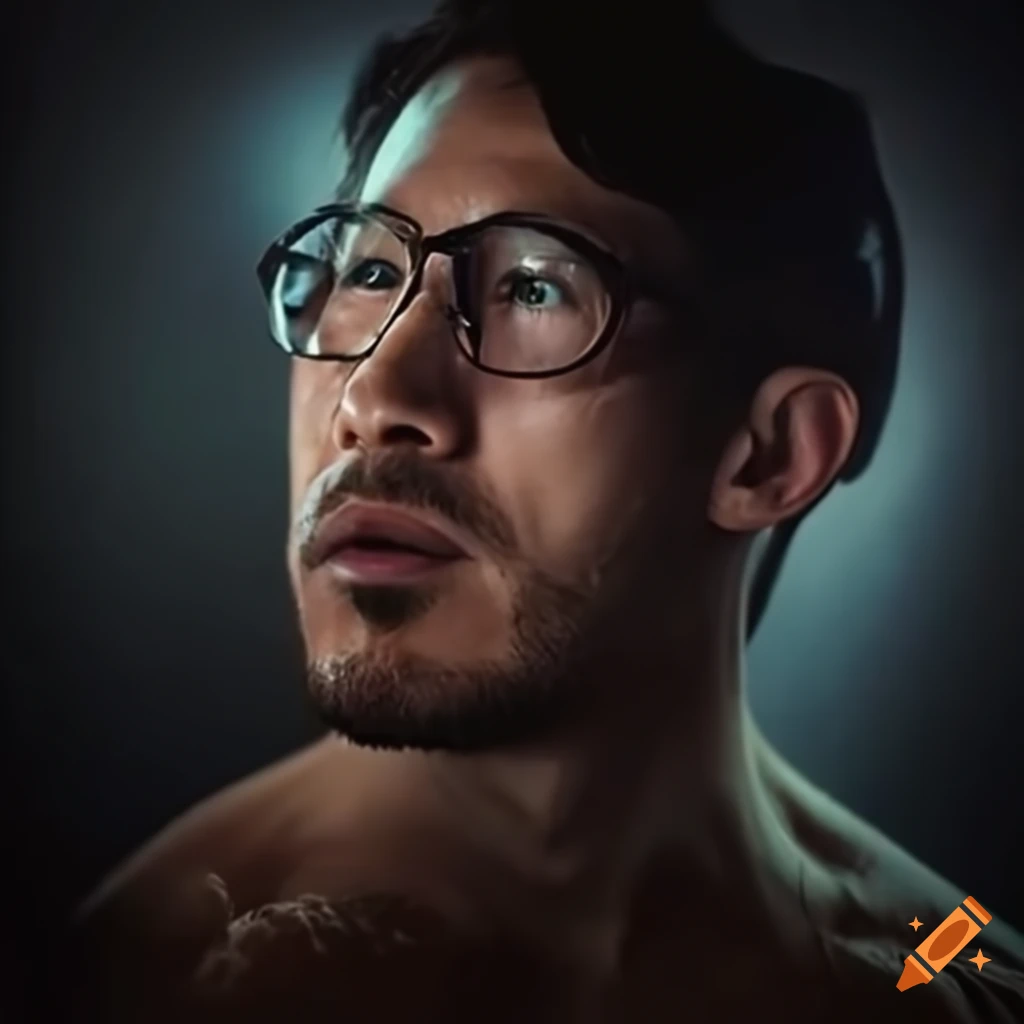 Dramatic movie poster with markiplier