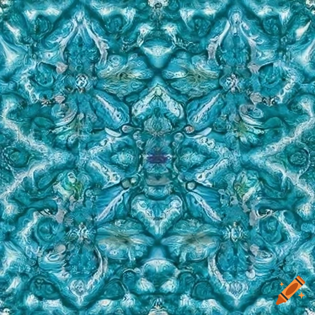 Symmetrical water-inspired design pattern on Craiyon