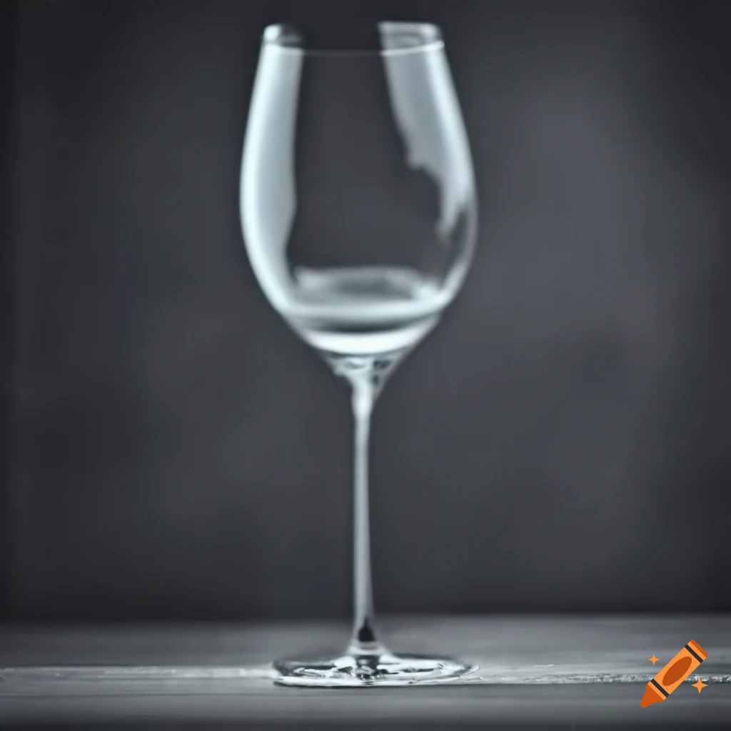 Empty glass on Craiyon