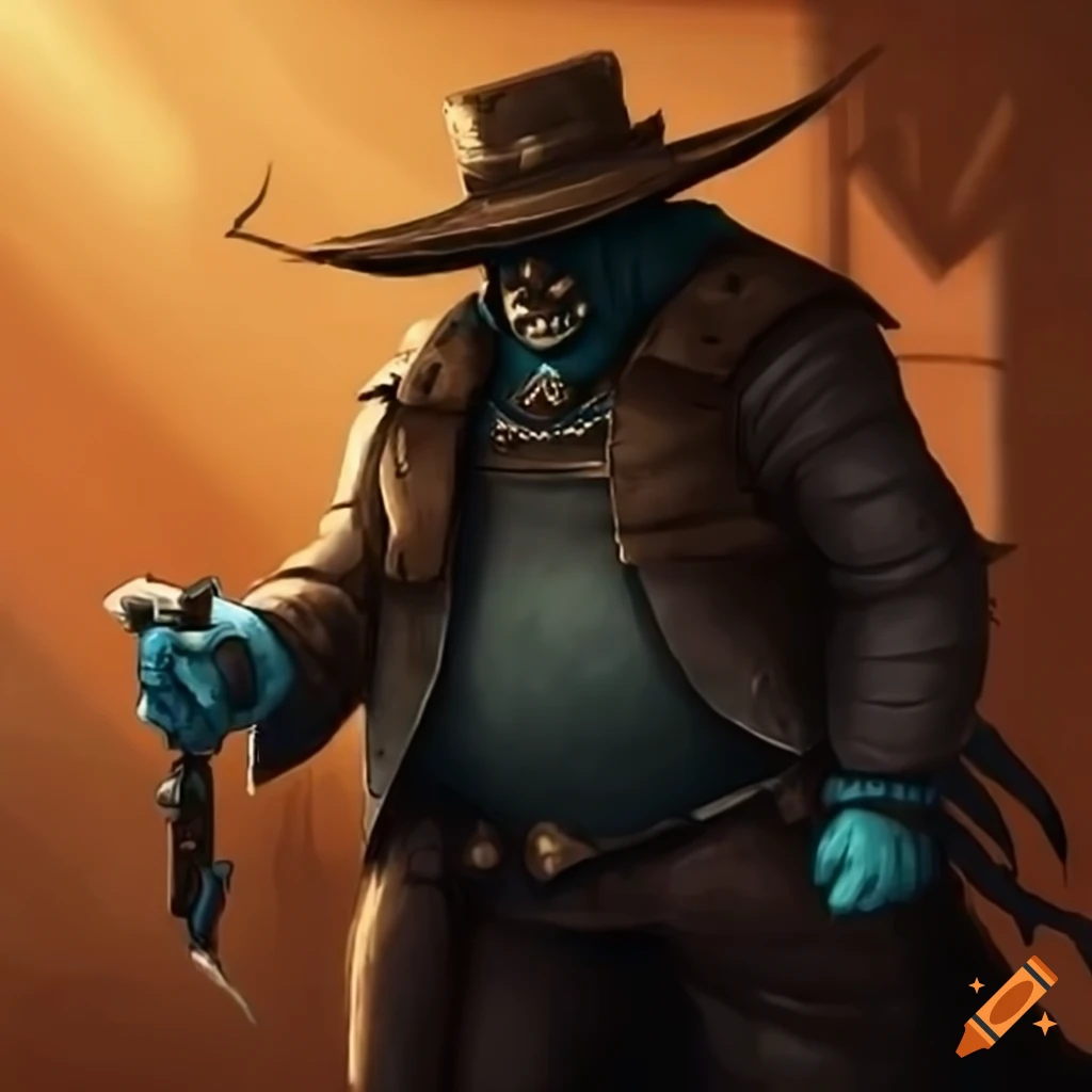 Gunslinger rat in dark alley with lifeless bodies in the background on ...