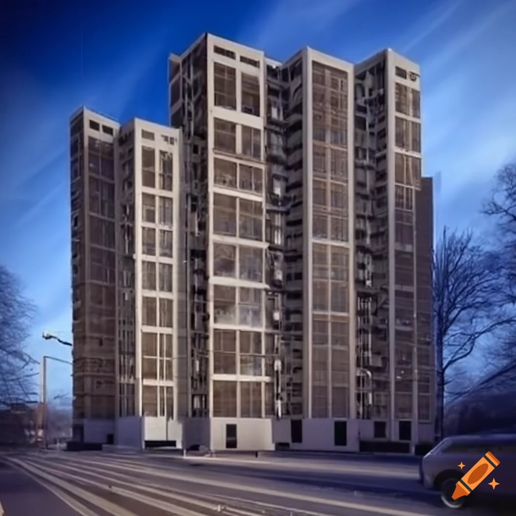 Modern building in the city on Craiyon