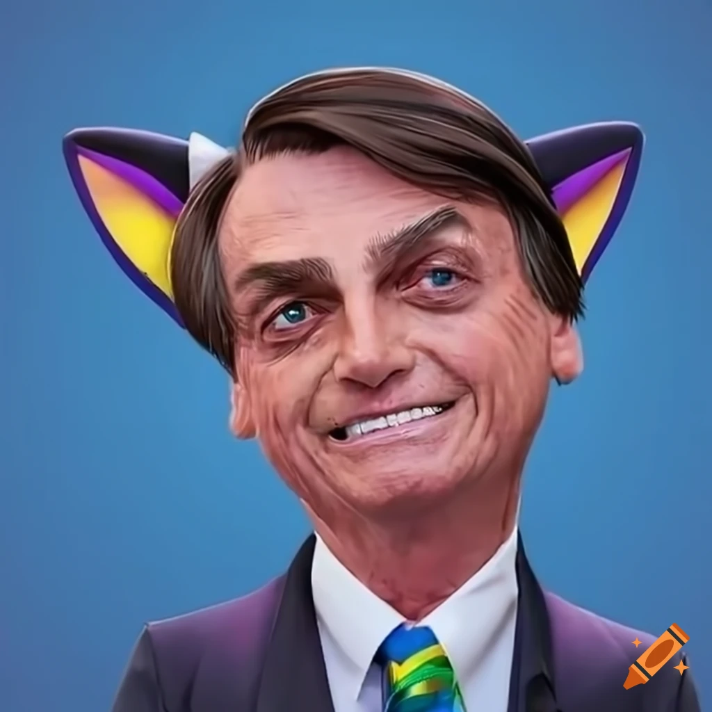 Cosplay of jair bolsonaro in a cute gamer outfit on Craiyon