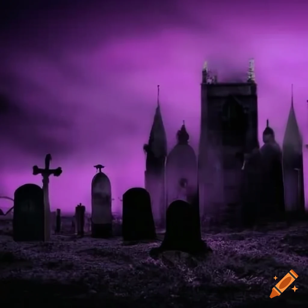 Ghosts haunting a creepy graveyard on Craiyon