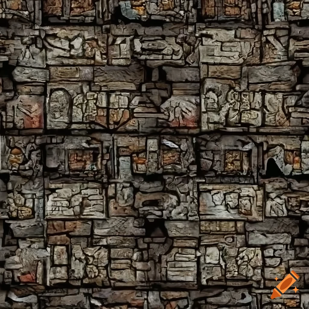 Realistic photograph of a rough Mayan temple floor on Craiyon