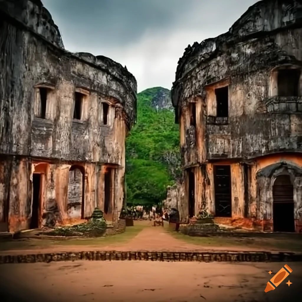 Steampunk building in cuban valle de vinales on Craiyon