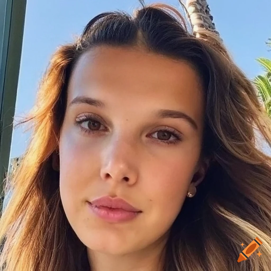 Natural selfie of a slim woman in a bikini on Craiyon