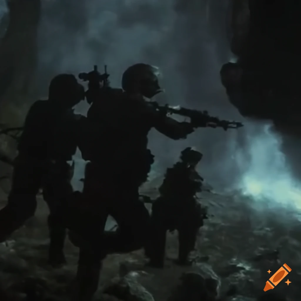 Intense SWAT raid in a cove on Craiyon