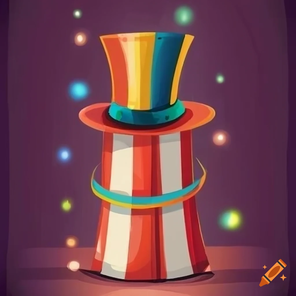 Illustration of a circus top hat