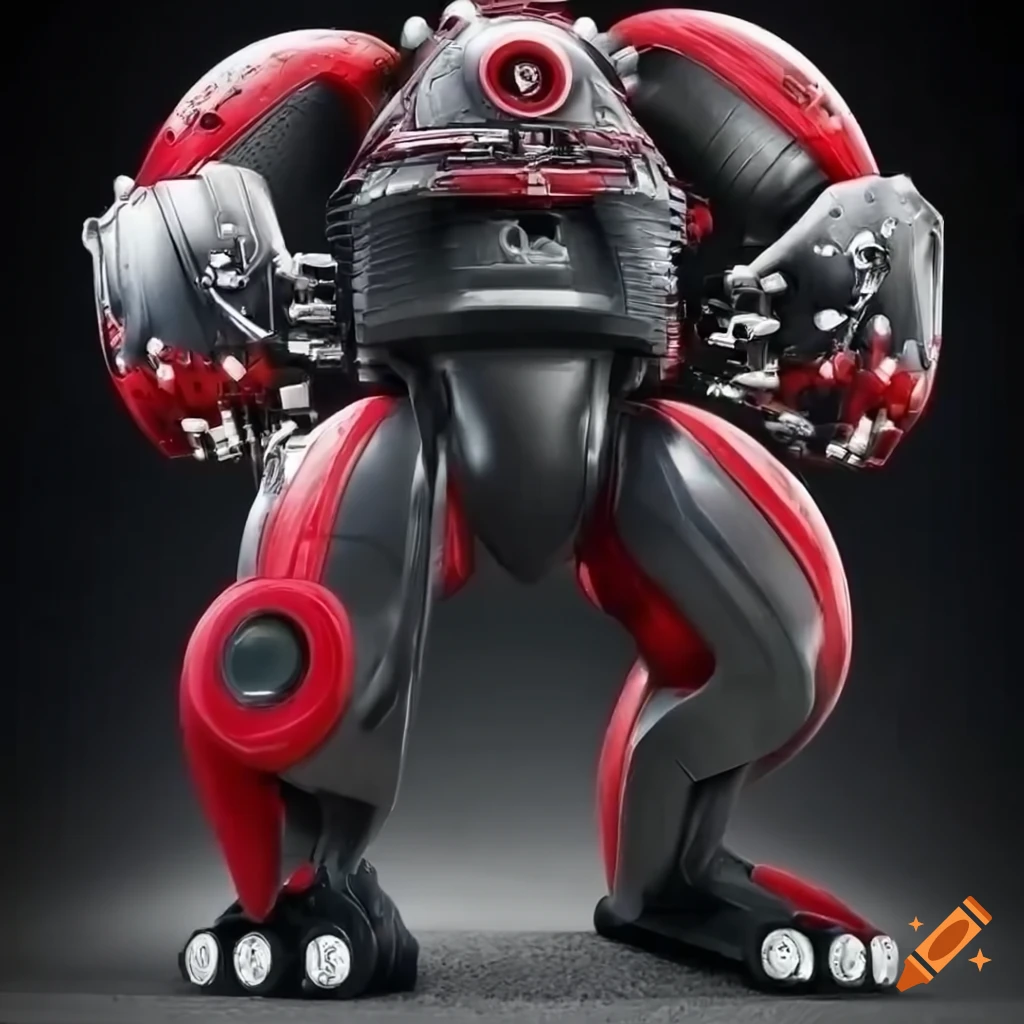 Mechanized monster in MIX-style on Craiyon