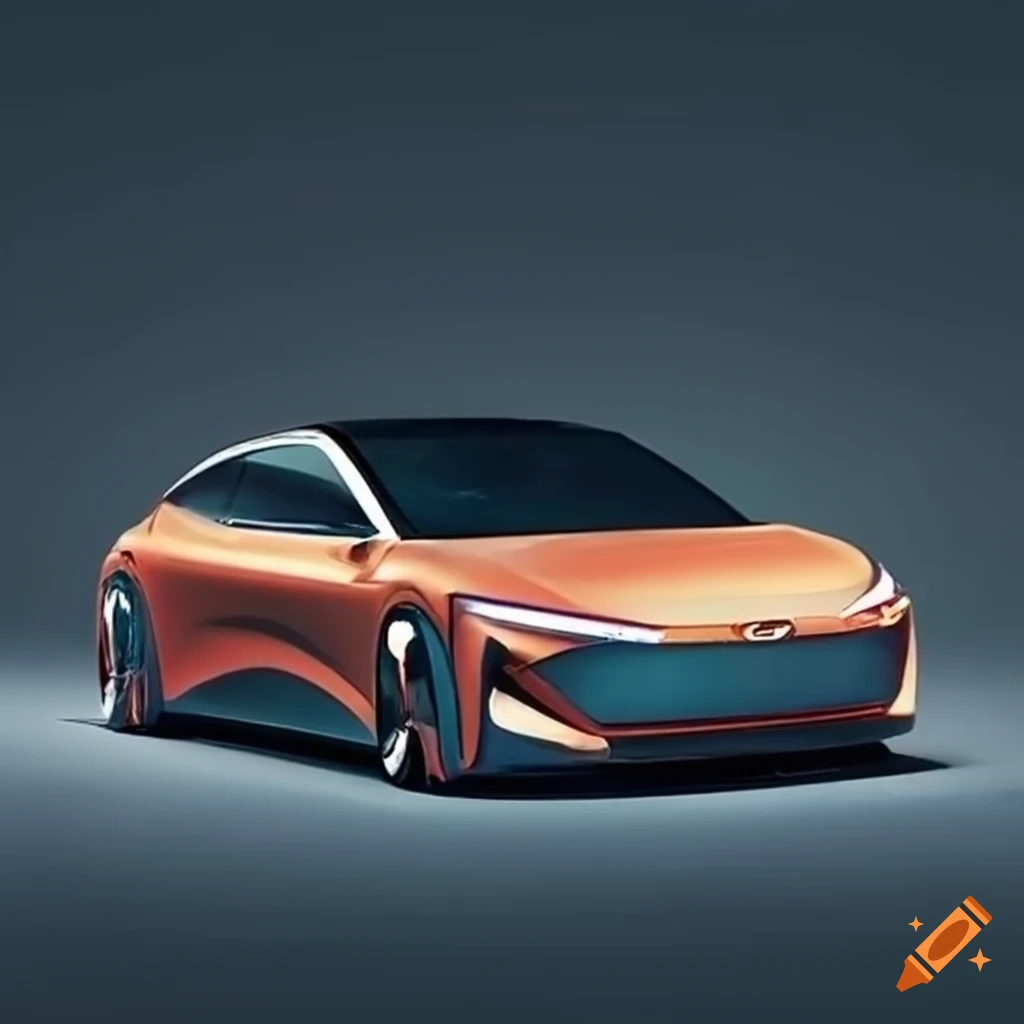 Hyundai's sleek and aerodynamic electric combi coupe on Craiyon