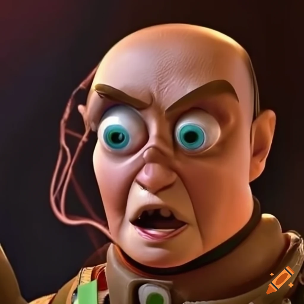 Terrifying buzz lightyear from toy story on Craiyon