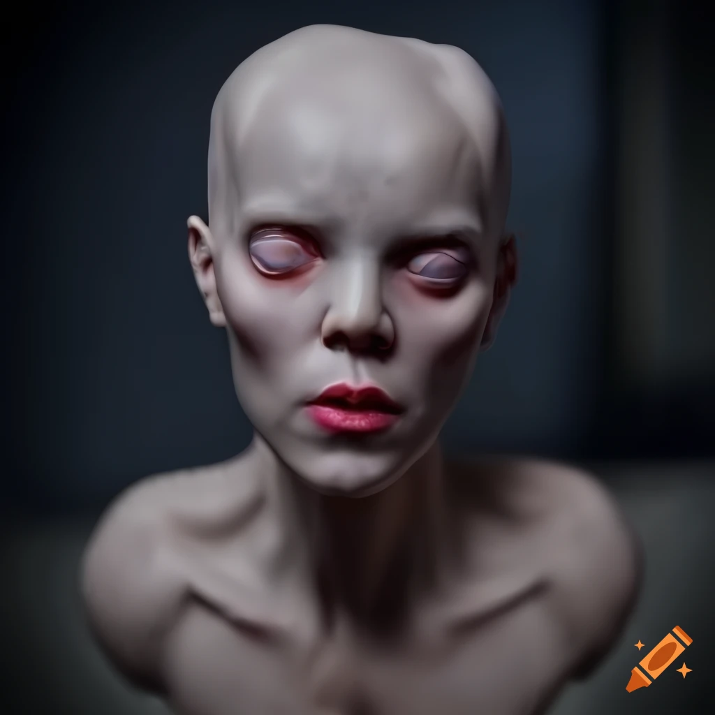 Hyperrealistic clay sculpture of three women on Craiyon