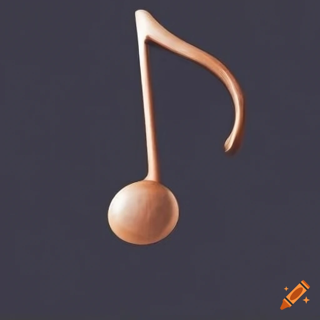 Minimalist musical note artwork on Craiyon