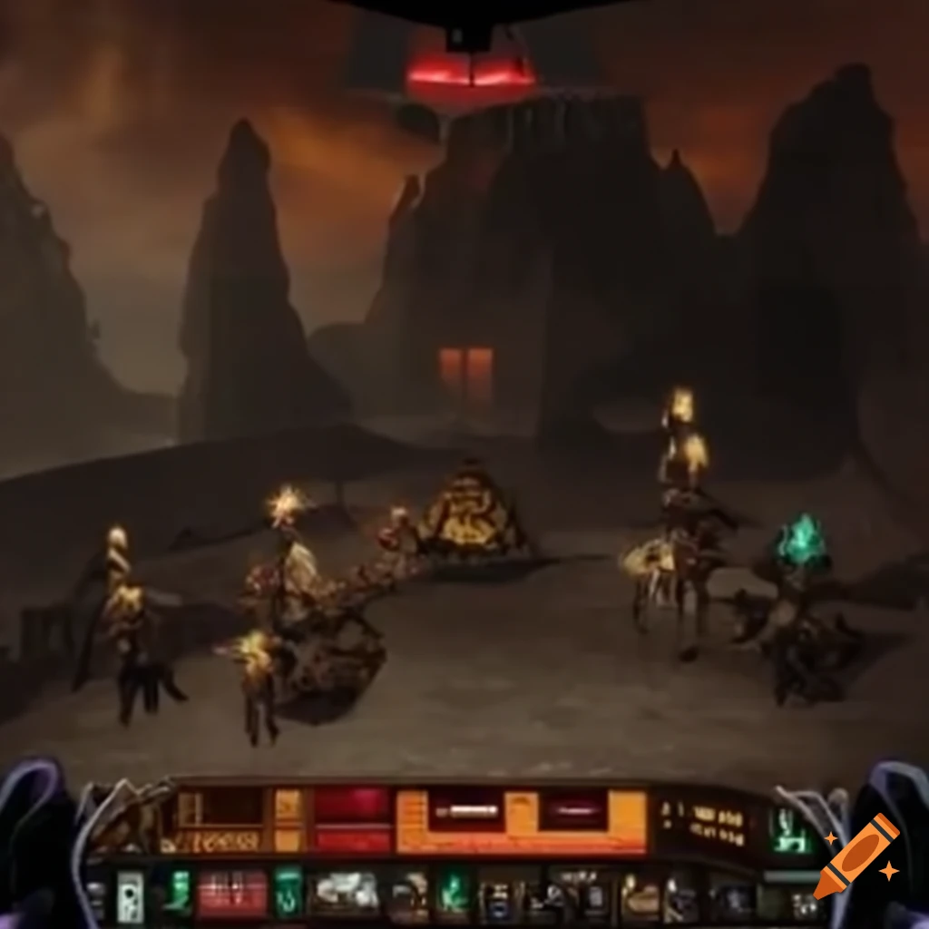 Illustration of arena modes in video games on Craiyon