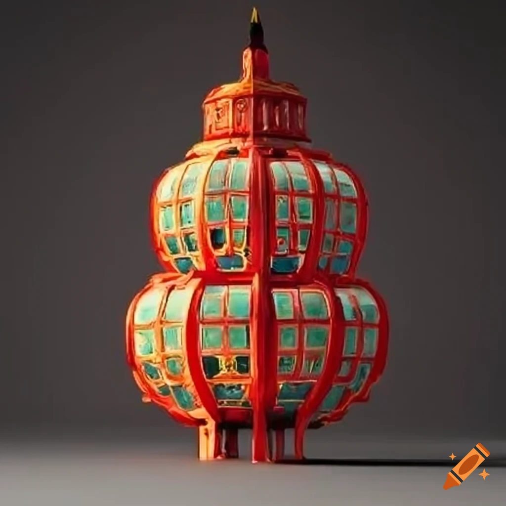 Temple inspired by lantern shape