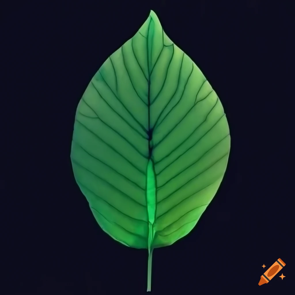 Spooky purple and black leaf on forest green background, vector logo on ...