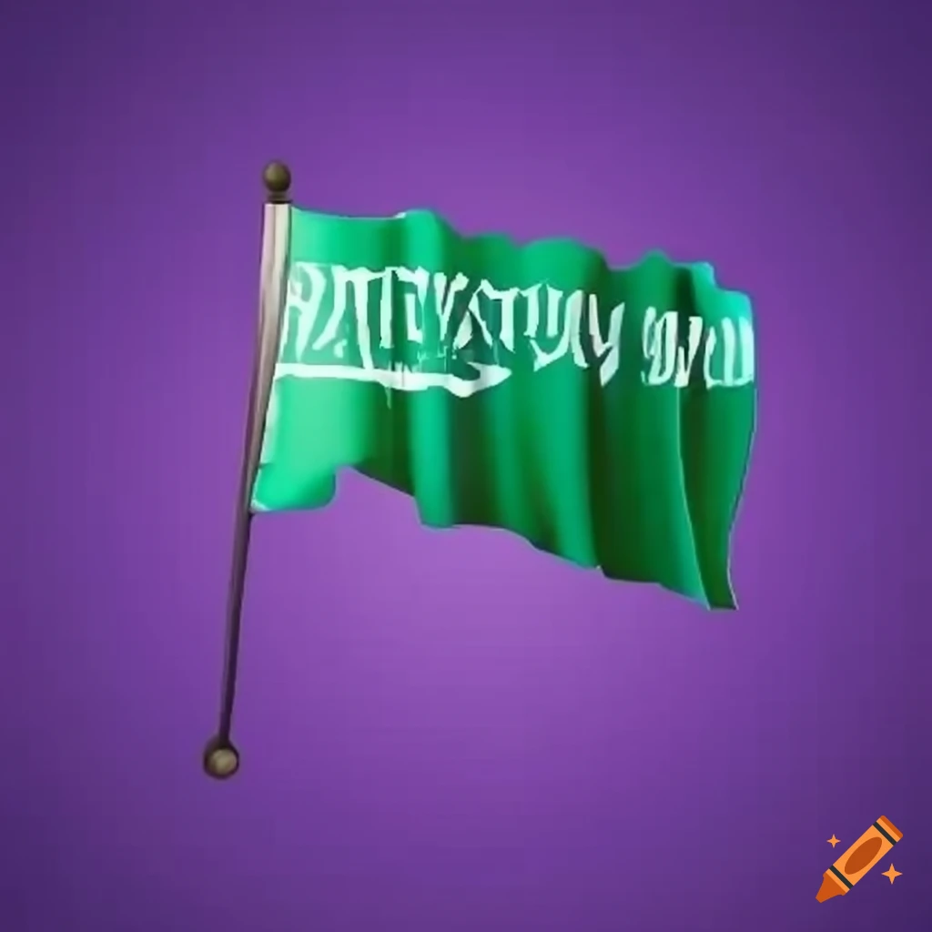 Fortnite character with saudi arabia flag colors on Craiyon