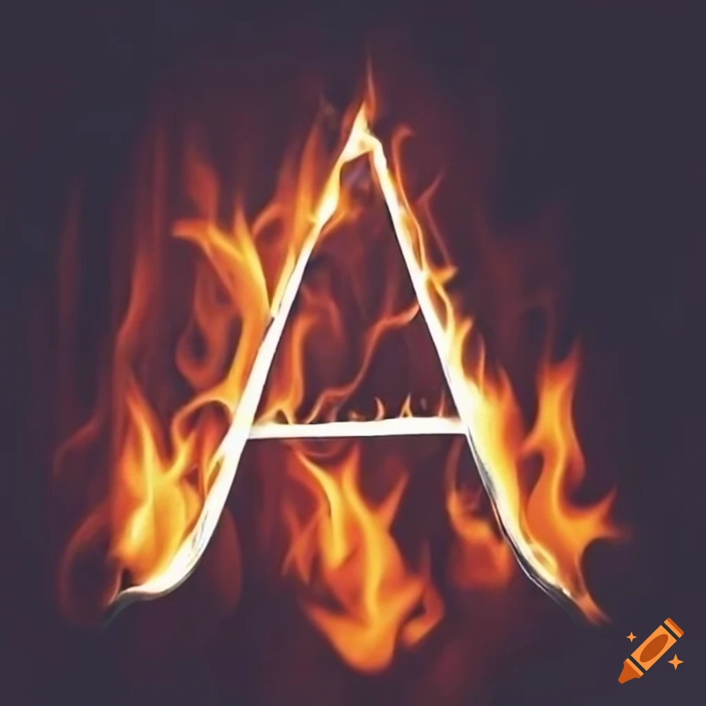 Flaming Letter A On Craiyon