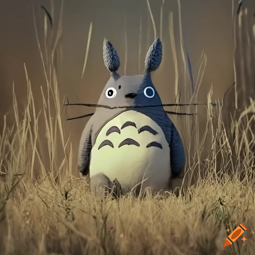 Totoro-themed hot air balloon on Craiyon