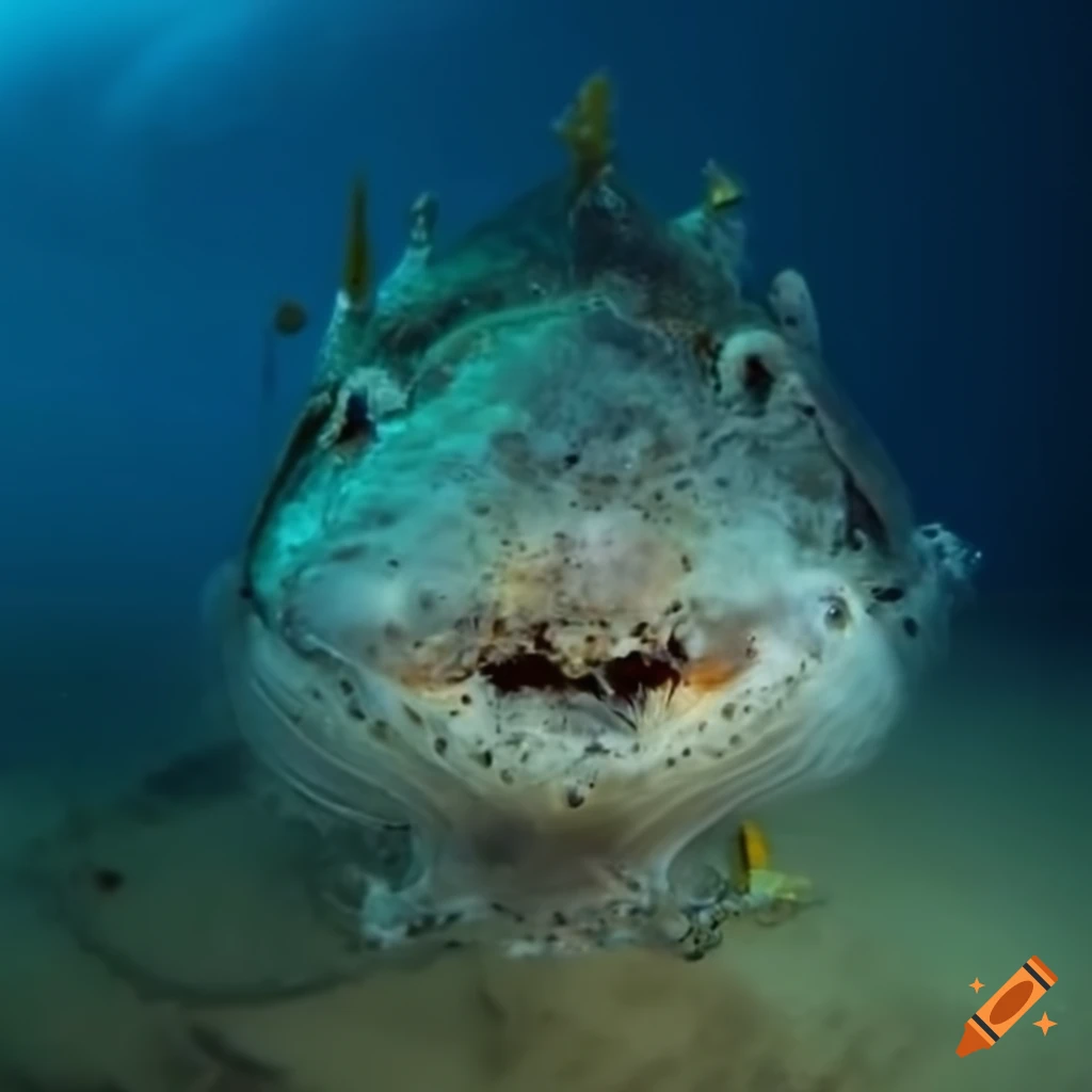 Image of a deep sea cryptid on Craiyon