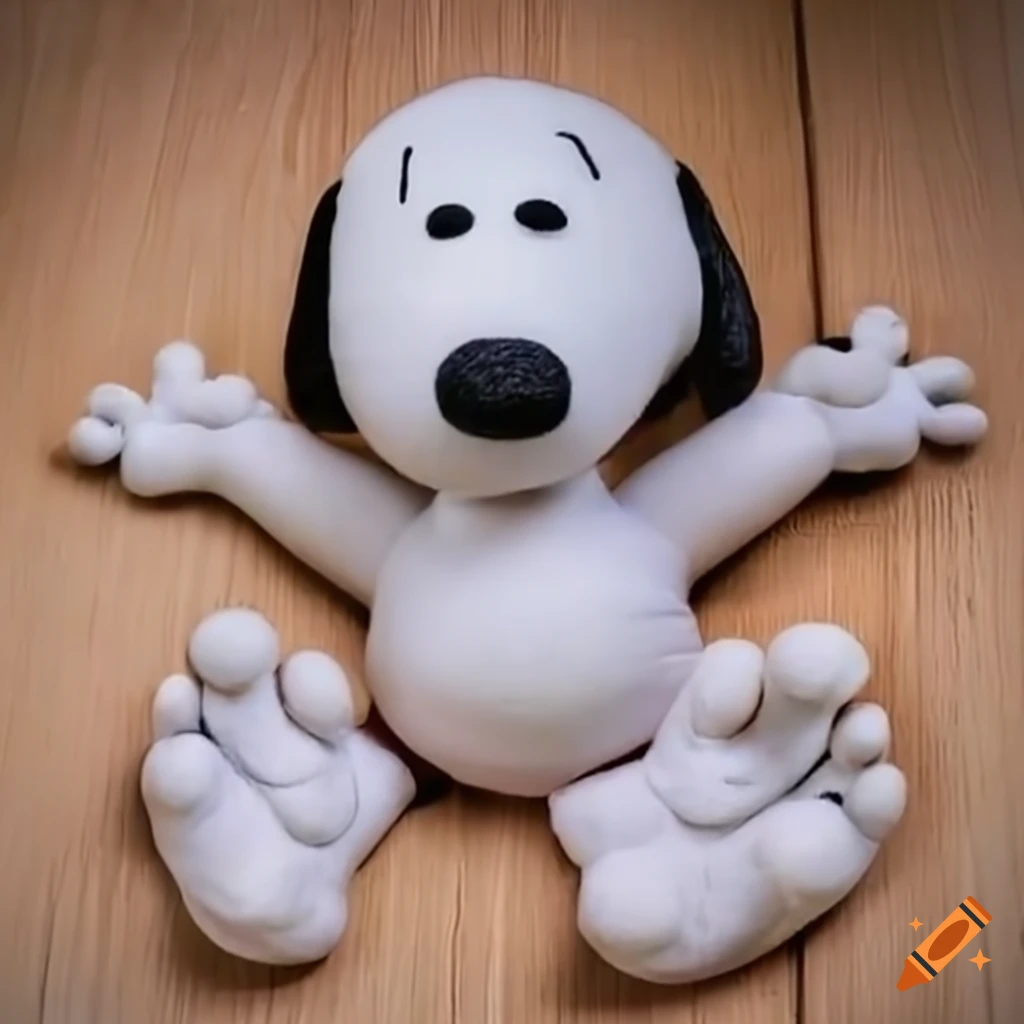 Close-up of snoopy's feet on Craiyon