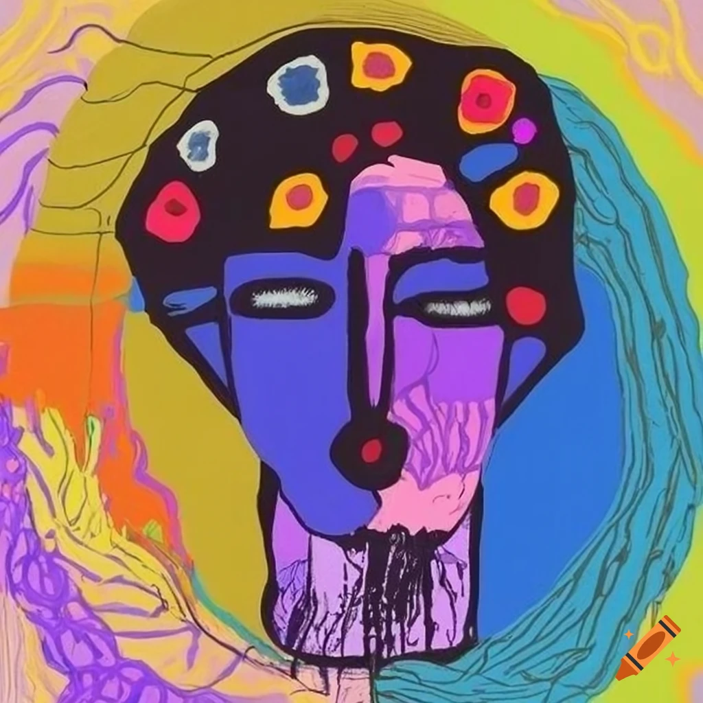 Person designing behind laptop in picasso style on Craiyon