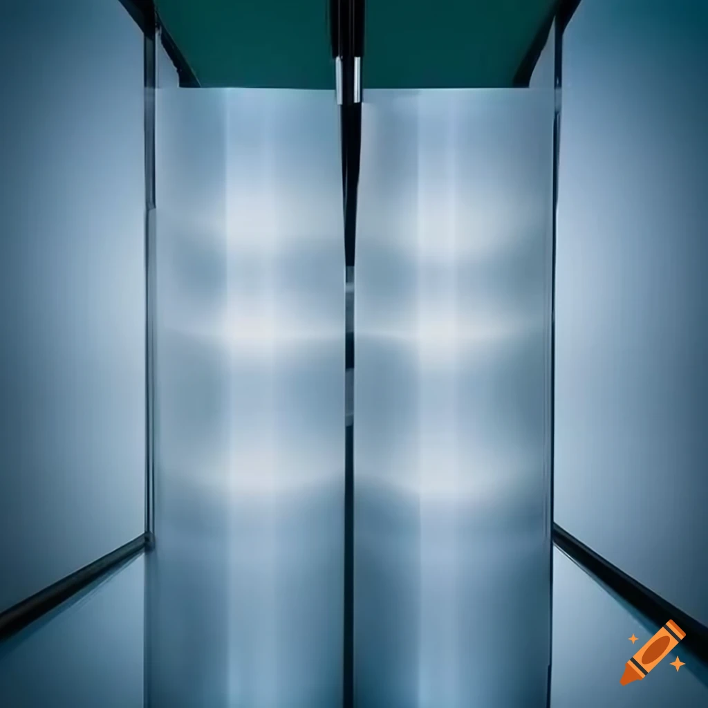 Suspended glass tubes over metallic discs in an art installation on Craiyon