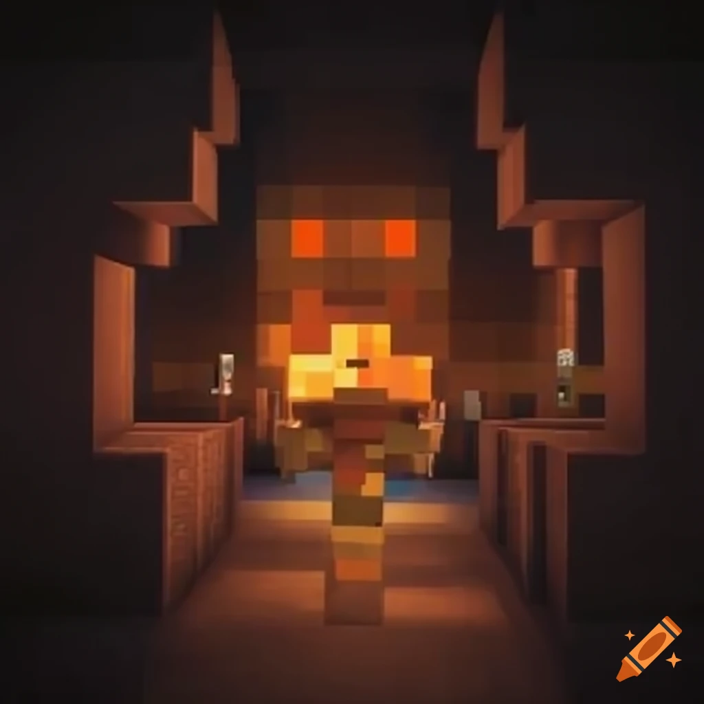 Image of minecraft's bustling communities on Craiyon