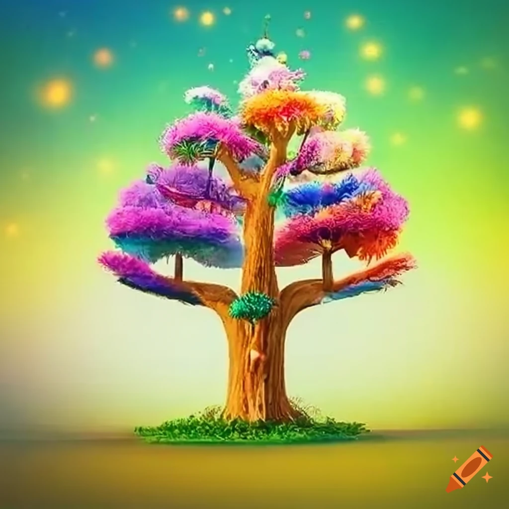 Image of a magical tree on Craiyon