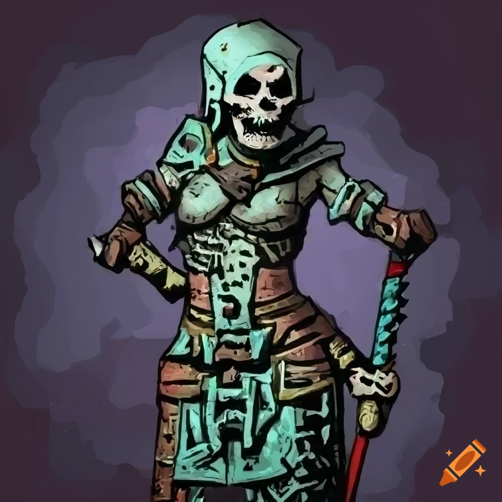 Dark fantasy artwork of an Aztec necromancer conjuring a ritual on Craiyon