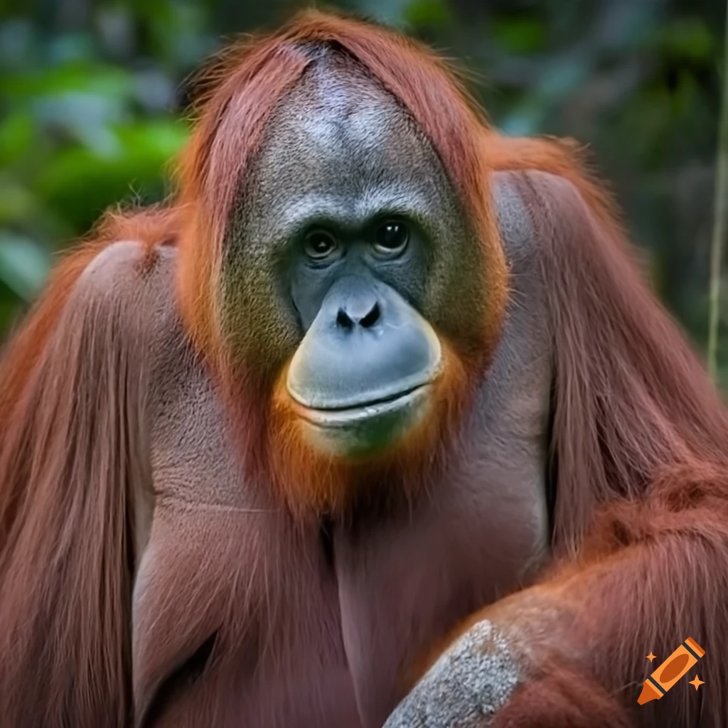Orangutan on Craiyon