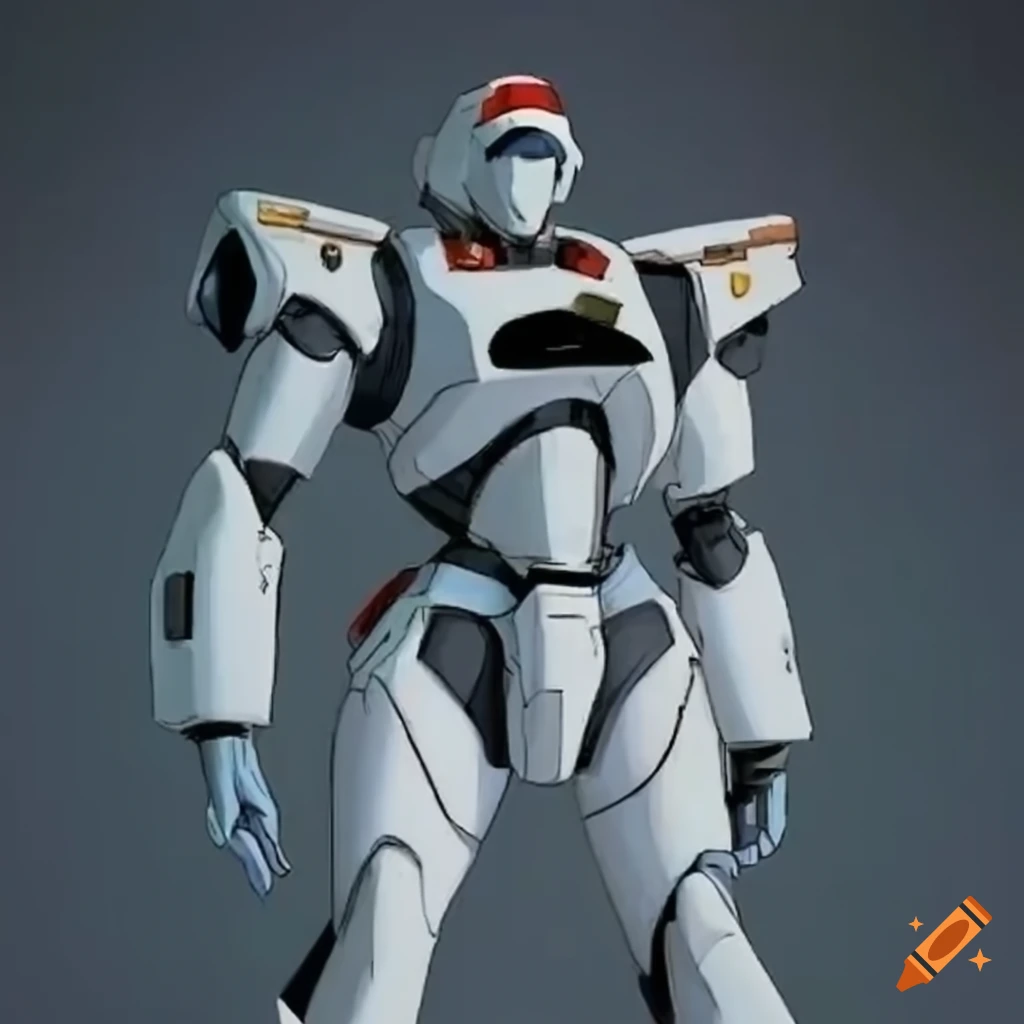 Image of a patlabor mecha in the city on Craiyon