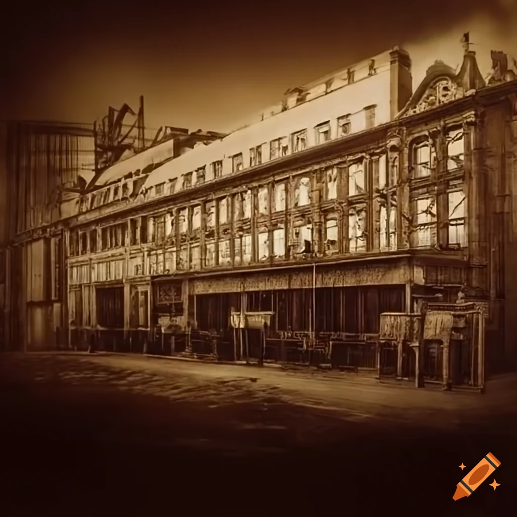 Loading screen with a depiction of a factory in victorian britain on ...