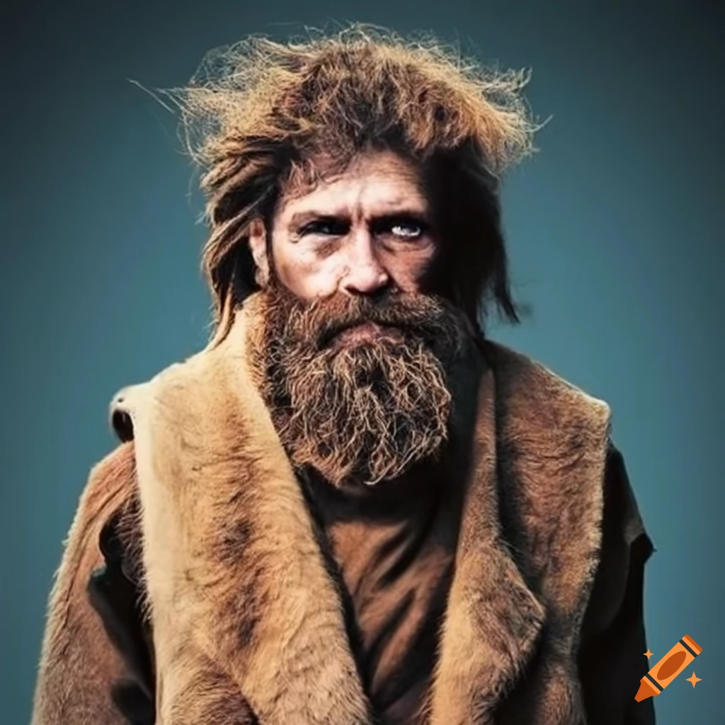 Image of a bearded man with a camel skin vest on Craiyon