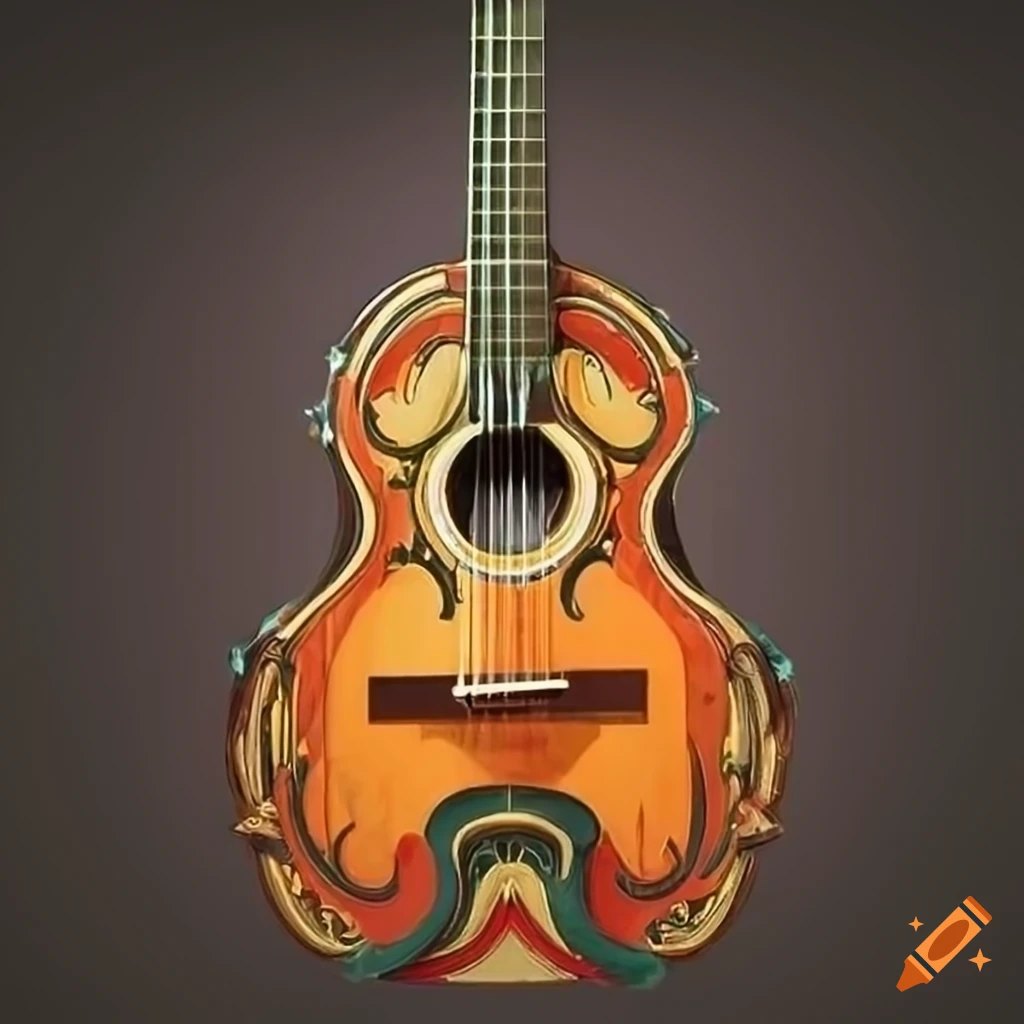 Colorful northwest native american art totem pole carved fender ...